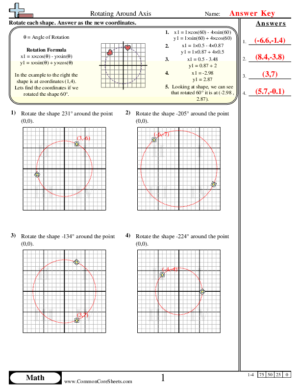 coordinate planes Worksheets