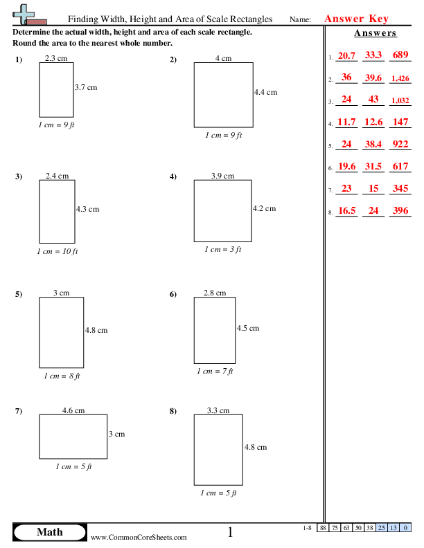 Area & Perimeter Worksheets