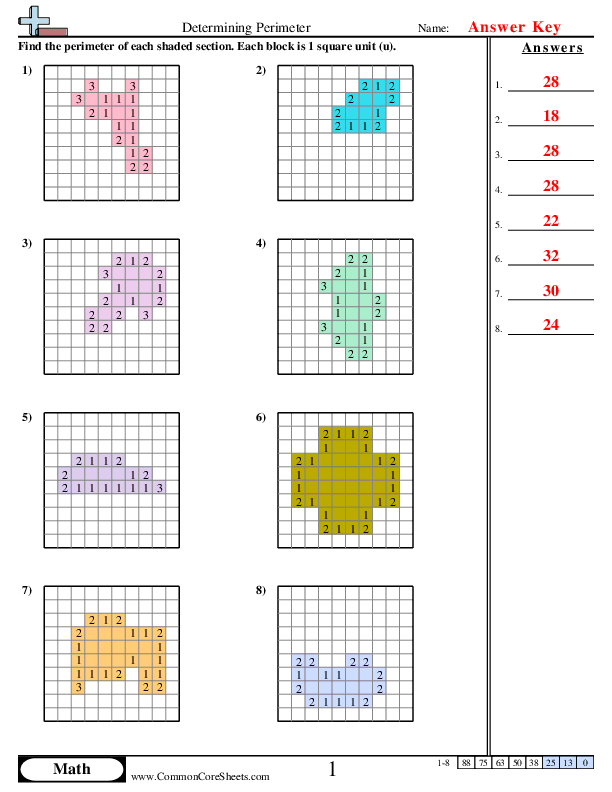 Area & Perimeter Worksheets