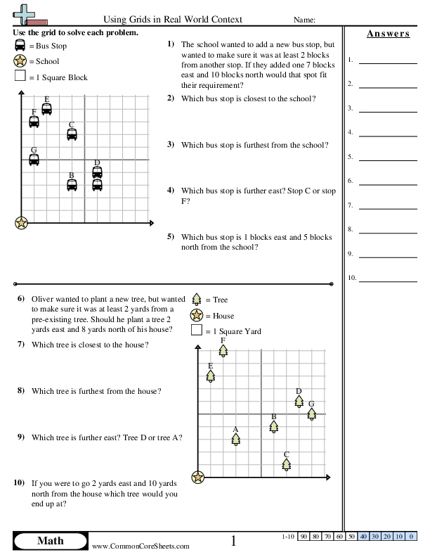 Common Core Sheets